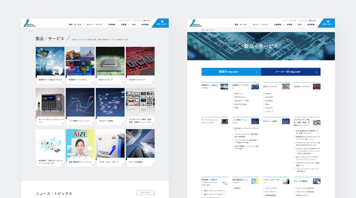 実績 – イノテック株式会社 – 株式会社マイクロウェーブクリエイティブ